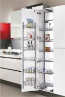 China Pull Out Wire Basket Pantry Depot - Stainless Steel Kitchen Storage System 450mm Width with 4-6 Shelves for sale