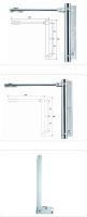 China Stainless Steel Door Closing Device for Glass Doors - Silver Color with 5 Model Options CD022-CD033, OEM/ODM Available for sale