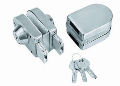 China 304 Stainless Steel Double Open Glass Door Lock with Keys - Modern Style for Cabinets and Wardrobes for sale