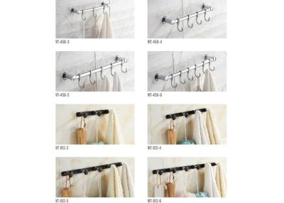 China Wall Mounted Zinc Brass Bathroom Robe Hooks 1pc Box Bright Polish for sale