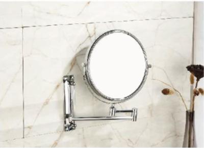 China Wall Mount Vanity Concave Makeup Magnifying Swivel Mirror 8 Inch Brass Chrome for sale