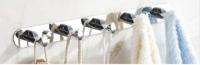 China Stainless Steel Bathroom Shower Robe Hooks 4 Pack Rust Proof Wall Mounted Coat Hanger for sale