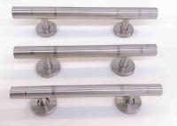 China PVD Finishing Stainless Steel Door Pull Handle Chrome Plated 250mm Hole Spacing for sale