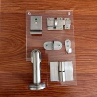 China 201 Stainless Steel Toilet Cubicle Hardware Antirust Partition Accessories 1.2mm for sale