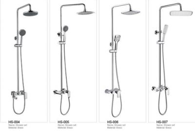 China Brass Bathroom Ceiling Rain Shower Faucet Set With Single Handle for sale