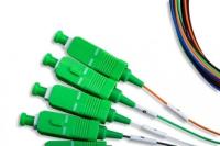 China 1x4 SM PLC Fiber Optic Splitter Small Size With SC APC Connector for sale