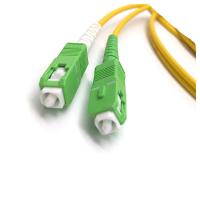 China SC/APC-SC/APC Duplex Fiber Optic Patch Cord, G652D G657A1 G657A2 Fiber Optional for sale