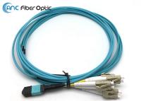 China OM3 8F MPO Fiber Optic Cable Assemblies for sale