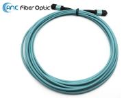 China Data Center 5M Fiber Patch Cables OM3 24 Fiber MPO To MPO Female Round 3.0mm for sale