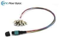 China OM3 MPO Fiber Optic Cable 0.9mm Harness Cable Assembly For MPO Cassette for sale