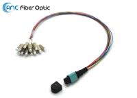 China OM3 MPO Fiber Optic Cable 0.9mm Harness Cable Assembly For MPO Cassette for sale