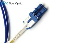 China Data Center Uniboot Lc To Lc Fiber Patch Cable Switchable SM OM3 OM4 With Pull Leg for sale