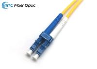 China LSZH Singlemode Fiber Optic Patch Cables LC/UPC to LC/UPC Yellow 3 Meter for sale