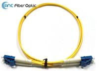 China LSZH Singlemode Fiber Optic Patch Cables LC/UPC to LC/UPC Yellow 3 Meter for sale