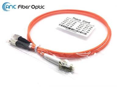 China FC To LC Fiber Optic Patch Cord LSZH Duplex 3.0mm OM1 OM2 OM3 OM4 OM5 for sale