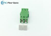 China LAN LC APC Fiber Optic Coupler Flangeless Duplex With Internal Shutter for sale
