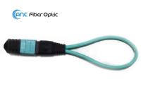 China 40G 100G Testing MPO Fiber Optic Cable SM OM1 OM2 OM3 OM4 12 24 Fiber Long Lifespan for sale