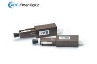 China Plastic Housing Fiber Optic Attenuator Single Mode 0-25dB Fixed Male Female MU for sale
