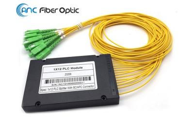 China FTTX Systems Fiber Optic Splitter Low Insertion loss With 2.0mm SCAPC Connector for sale