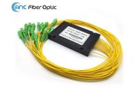 China High Performance Fiber Optic PLC Splitter , 2.0mm SCAPC Optical Wire Splitter for sale