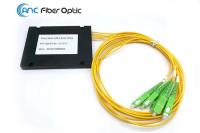 China 2.0mm SCAPC Fiber Optic Splitter 1x4 ABS Box 100x80x10mm For Test Equipment for sale