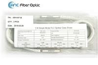 China PON Networks Fiber Optic Coupler Splitter 1x8 Mini Tube Colored Or White for sale