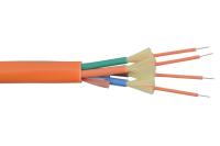 China Indoor Breakout Fiber Optic Cable 2F 4F 6F 12F 16F 24F PVC LSZH 2.0mm Jacket for sale