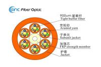 China Distribution Fiber Optic Cable PVC LSZH Jacket 4F 6F 12F 16F 24F 36F 48F for sale