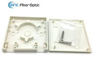 China 2 Port Fiber Optic Termination Boxes SC Simplex SM MM FTTH Fiber Optic Wall Plate Outlet for sale