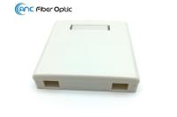 China 2 Port Fiber Optic Termination Boxes SC Simplex SM MM FTTH Fiber Optic Wall Plate Outlet for sale