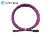 China 8M Digital Fiber Optic Cable LSZH OM4 50/125 Violet MTP Female Type B Elite Trunk Wire for sale
