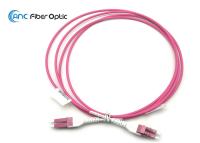 China Dual Link Cable Fiber Optic Jumper Non Switchable SM OM3 OM4 LC Uniboot Patch Cord for sale