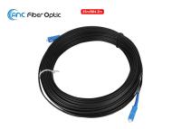China SC APC Outdoor FTTH Fiber Optic Patch Cord SM Self Supporting Aerial Drop Cable for sale