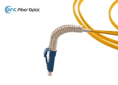 China 3.0mm LC Flexible Boot Fiber Optic Cable Assemblies LSZH PVC Jacket Customized for sale