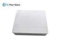 China 4 Core Indoor Fiber Optic Termination Box Faceplate With Shutter SC/APC Adapter for sale