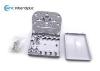 China 4 Core Indoor Fiber Optic Termination Box Faceplate With Shutter SC/APC Adapter for sale