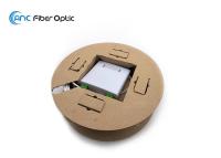 China 0.3dB 4 Core FTTH Fiber Optic Patch Cable Paper Spool With Small Wall Mount Box for sale