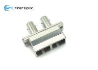 China Duplex SC To ST Fiber Optic Adapters Female To Female Zinc Alloy Metal Housing for sale