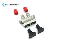 China Duplex SC To ST Fiber Optic Adapters Female To Female Zinc Alloy Metal Housing for sale