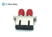 China Duplex SC To ST Fiber Optic Adapters Female To Female Zinc Alloy Metal Housing for sale