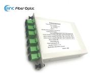 China LGX Rack Mounted Fiber Optic Splitter Module 6 Ports With 1x2 Coupler Inside for sale
