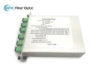 China LGX Rack Mounted Fiber Optic Splitter Module 6 Ports With 1x2 Coupler Inside for sale