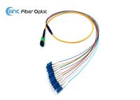 China 2 Meters Fiber Optic Ethernet Cable , Fan Out Fiber Cable Assembly MPO Male To 12 X LC for sale