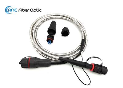 China Outdoor Fullaxs LC Fiber Optic Patch Cord IP67 Waterproof 4.8mm Cable Diameter for sale