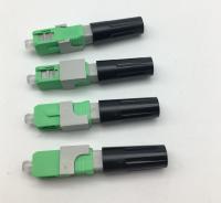 China SC Field Assembly Fiber Patch Cord Connectors Round Shape For 0.9mm 3mm Drop Cable for sale