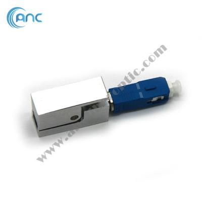 China SM MM Bare Optic Fiber Adapter Square Shape FC SC LC ST SMA Optional Low Insertion Loss for sale