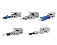 China SM MM Bare Optic Fiber Adapter Square Shape FC SC LC ST SMA Optional Low Insertion Loss for sale