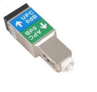 China 0dB Fiber Optic Variable Attenuator SM SC / APC Male To SC / UPC Female Metal Housing for sale