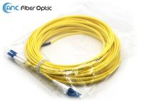 China Flat Duplex Optical Fiber Patch Cord LSZH SM OS2 2.0mm LC-SC 1M Easy To Strip for sale