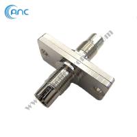 China DIN To DIN Simplex Fiber Optic Adapters Singlemode Multimode Metal Body 0.2dB for sale